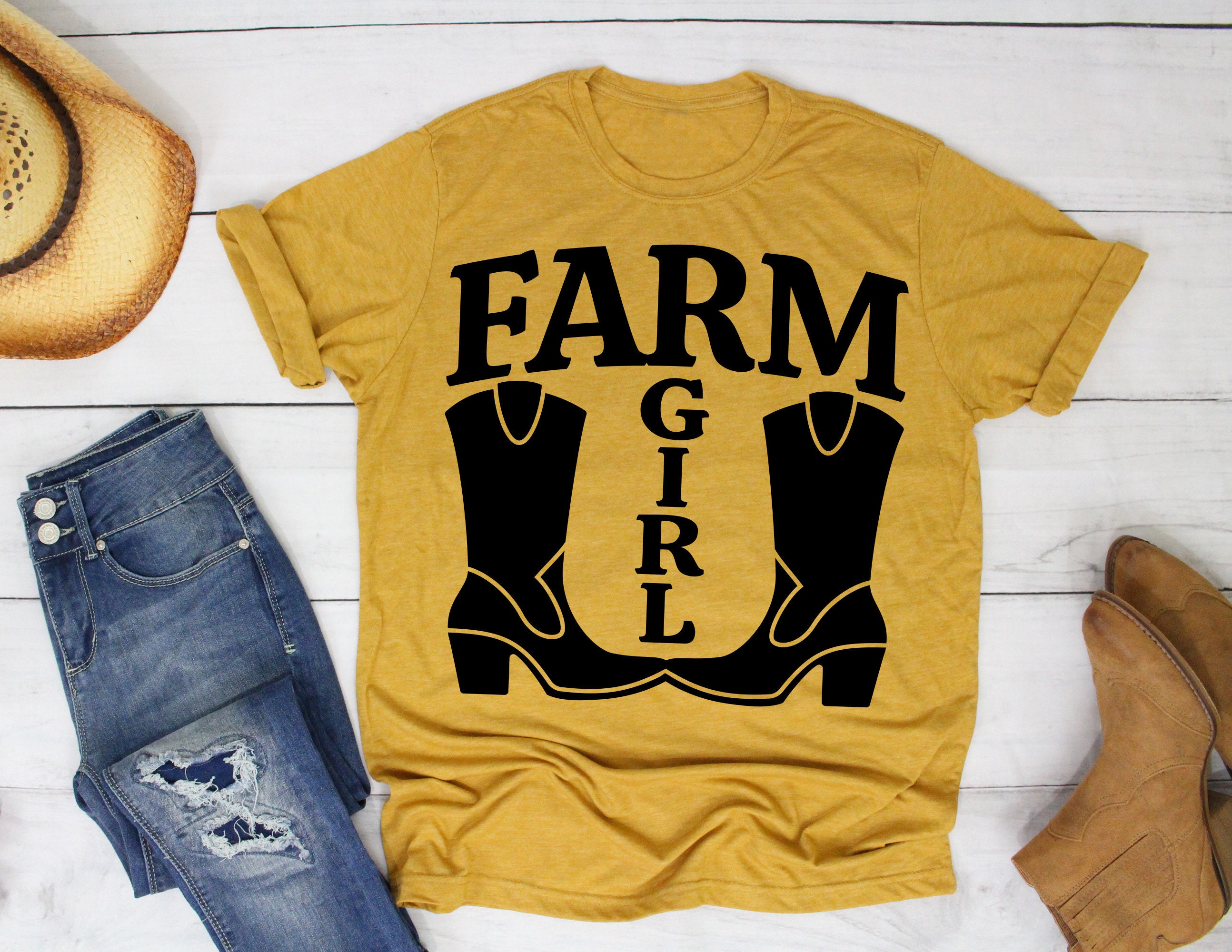 Farm Girl SVG Southern Farm Girl SVG files for Cricut | Etsy