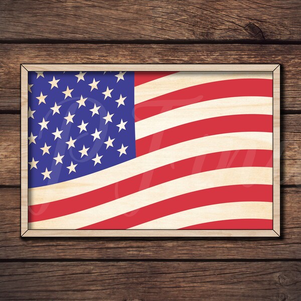 Laser File 3d Flag - Etsy