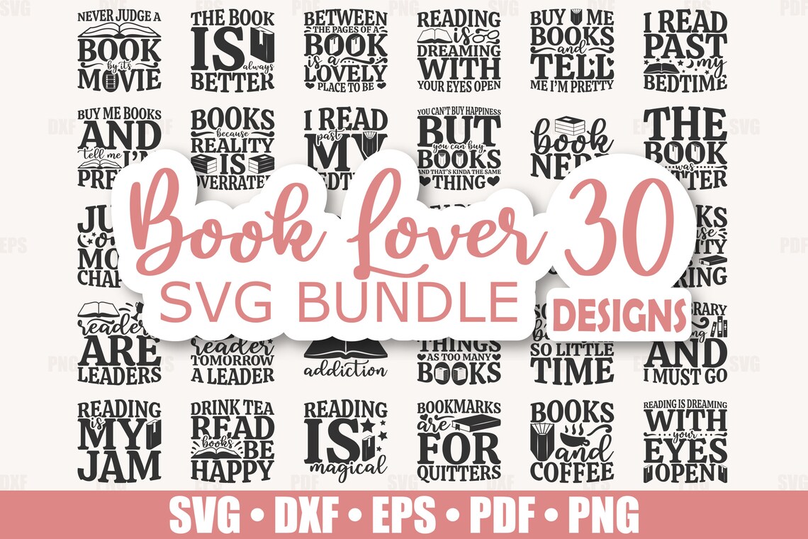 Livre SVG Bundle Livres Lover SVG fichiers pour Cricut - Etsy France