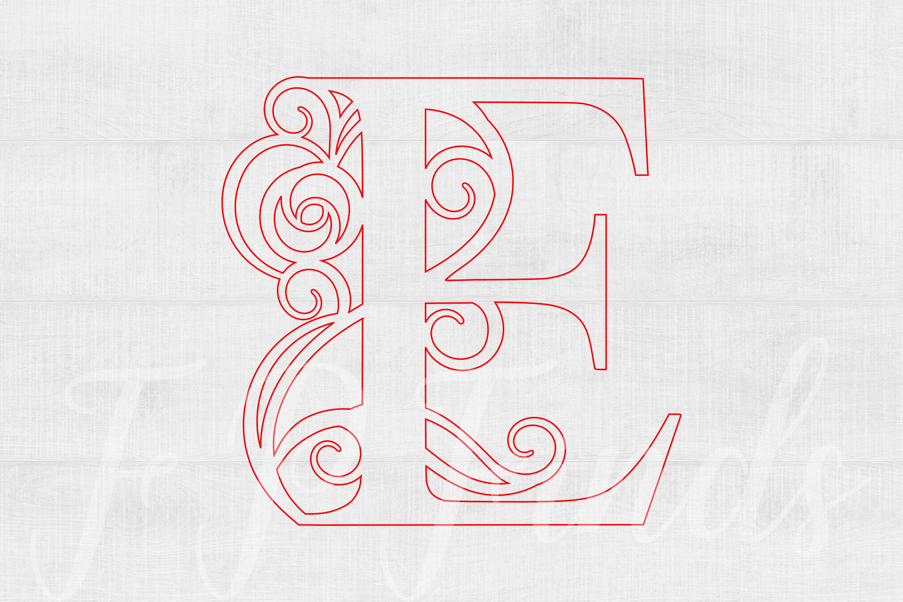 Letter E Laser Cut File Svg Floral Letter Svg Glowforge Svg Etsy ...