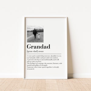 Personalised Grandad Picture Collage Memorable Gift for Grandad ...