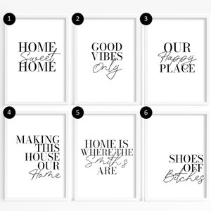 Living Room Quote Prints, Living Room Prints, Home Quote Prints ...