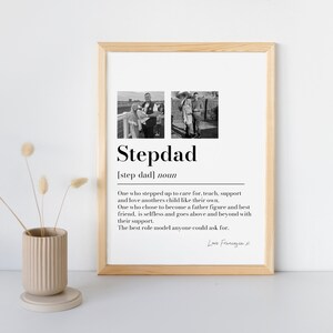 Personalised Stepdad Picture Collage Memorable Gift for Step-dad ...