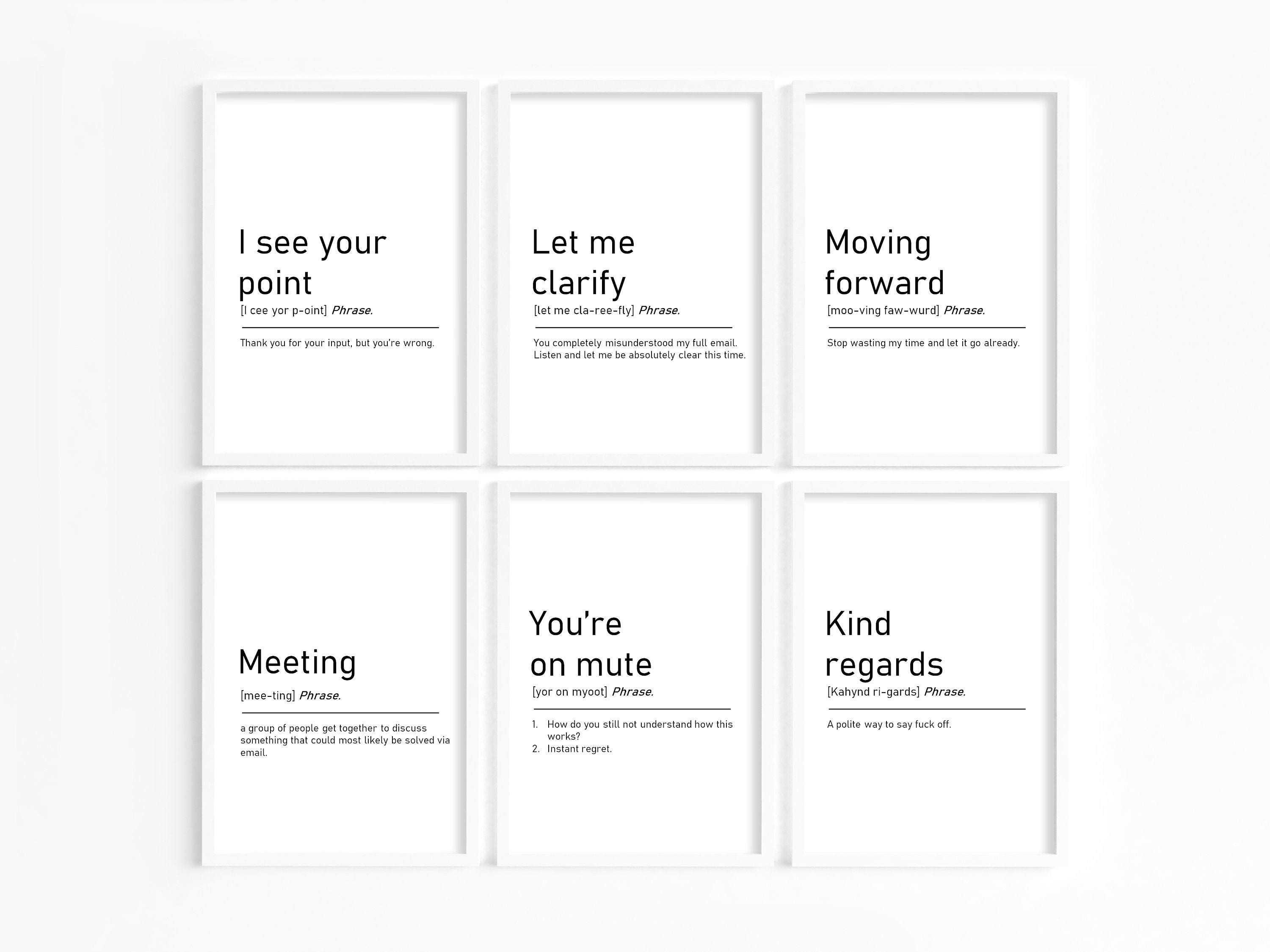 Funny Office Posters Signs