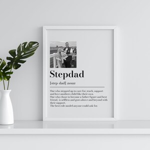 Personalised Stepdad Picture Collage Memorable Gift for Step-dad ...