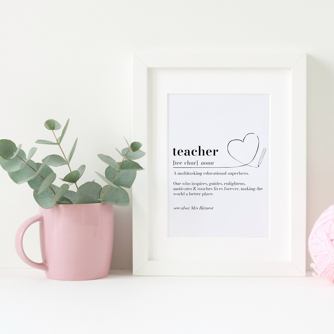 Teacher Definition Print, Teacher Gift, Thank You Teacher Gift, Teacher ...