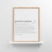 Personalised Postman Definition Print: Postie/postwoman Thank You Gift ...