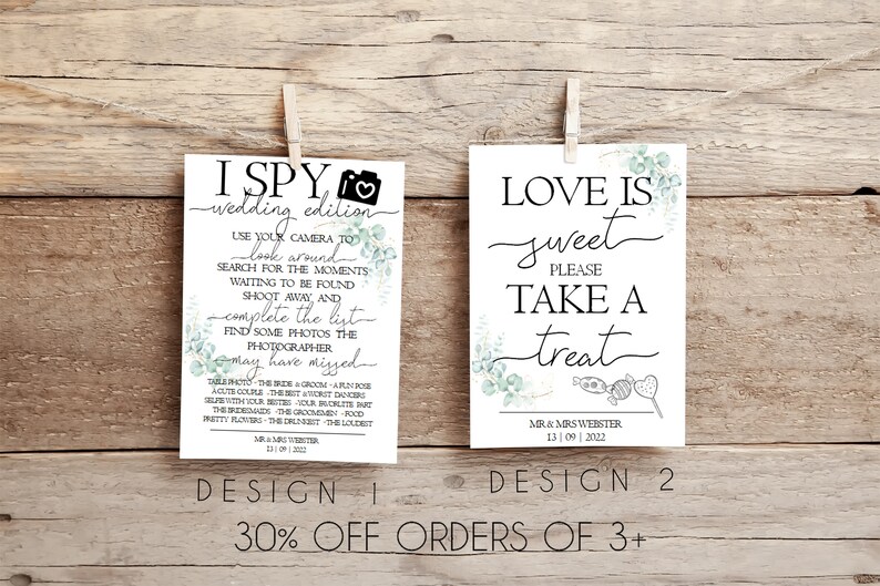 Personalised Disposable Camera Wedding Sign Grab a Camera - Etsy