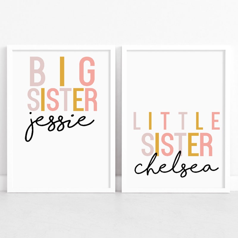 Sisters Wall Art - Etsy