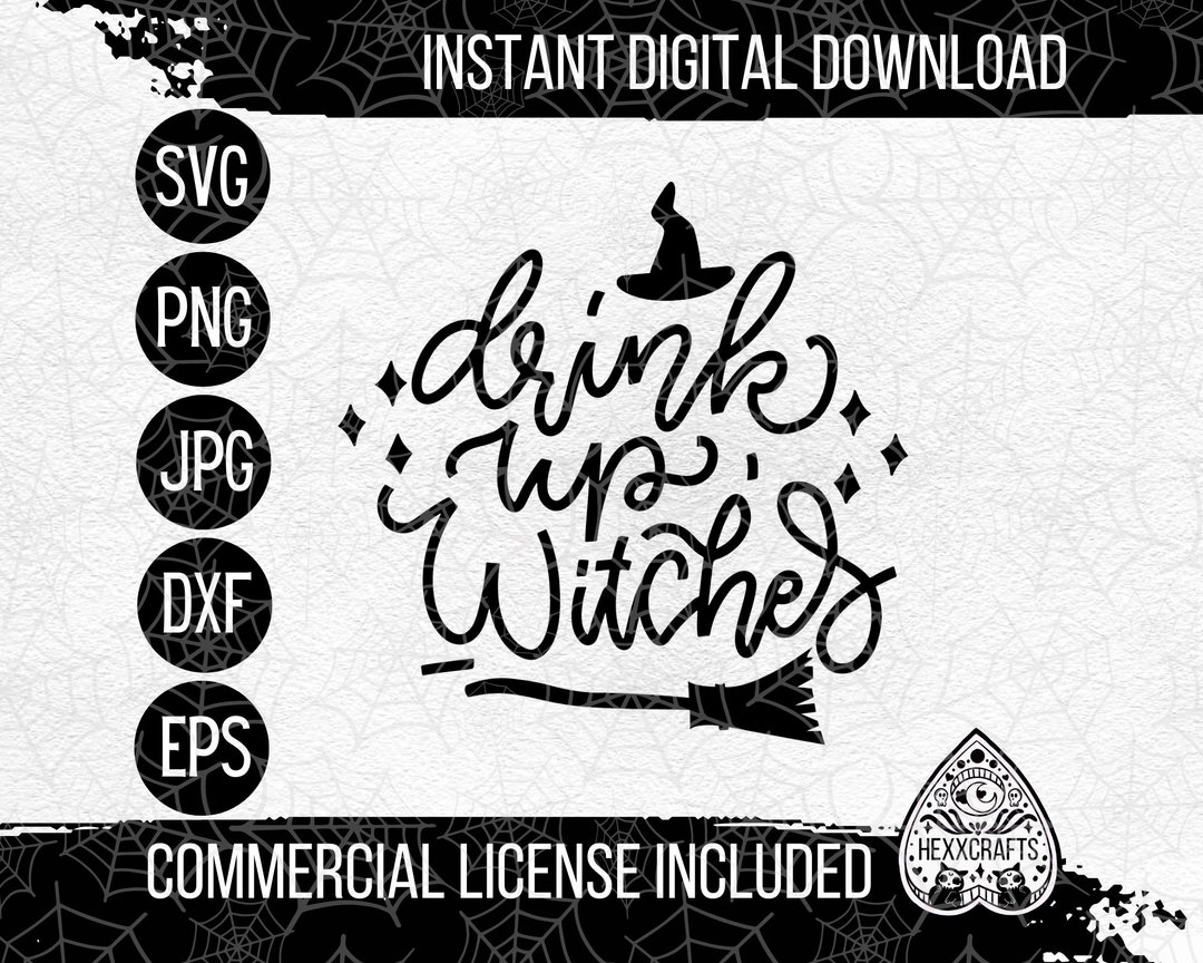 Trink Up Hexen SVG Hexe SVG Cricut svg Hexe Schneidedateien Witchy dxf ...