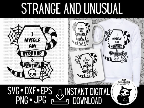 Strange and Unusual SVG Gothic SVG Cricut Svg Gothic | Etsy