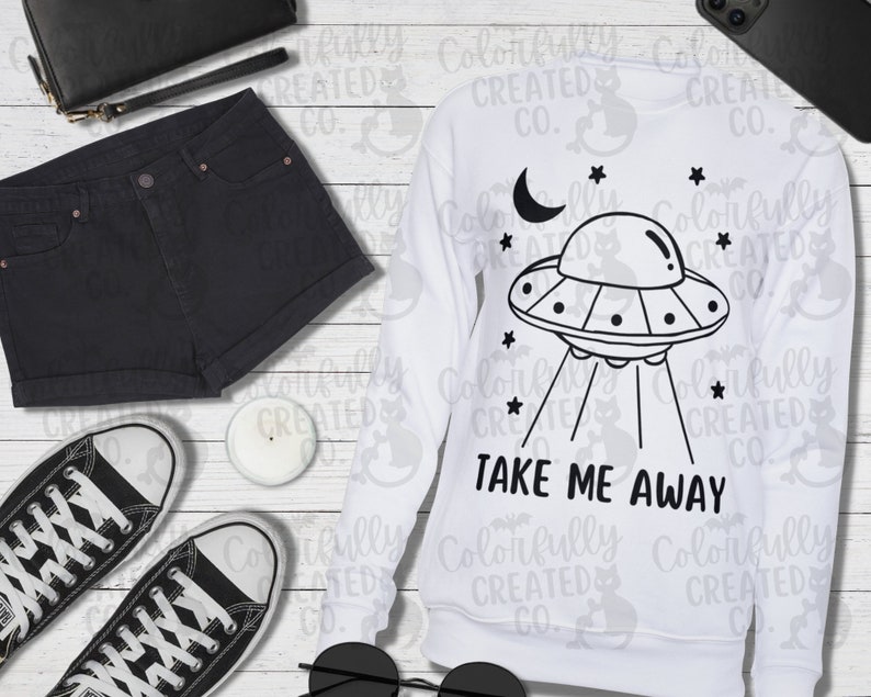 Take Me Away Alien SVG Alien SVG Celestial Svg Space - Etsy