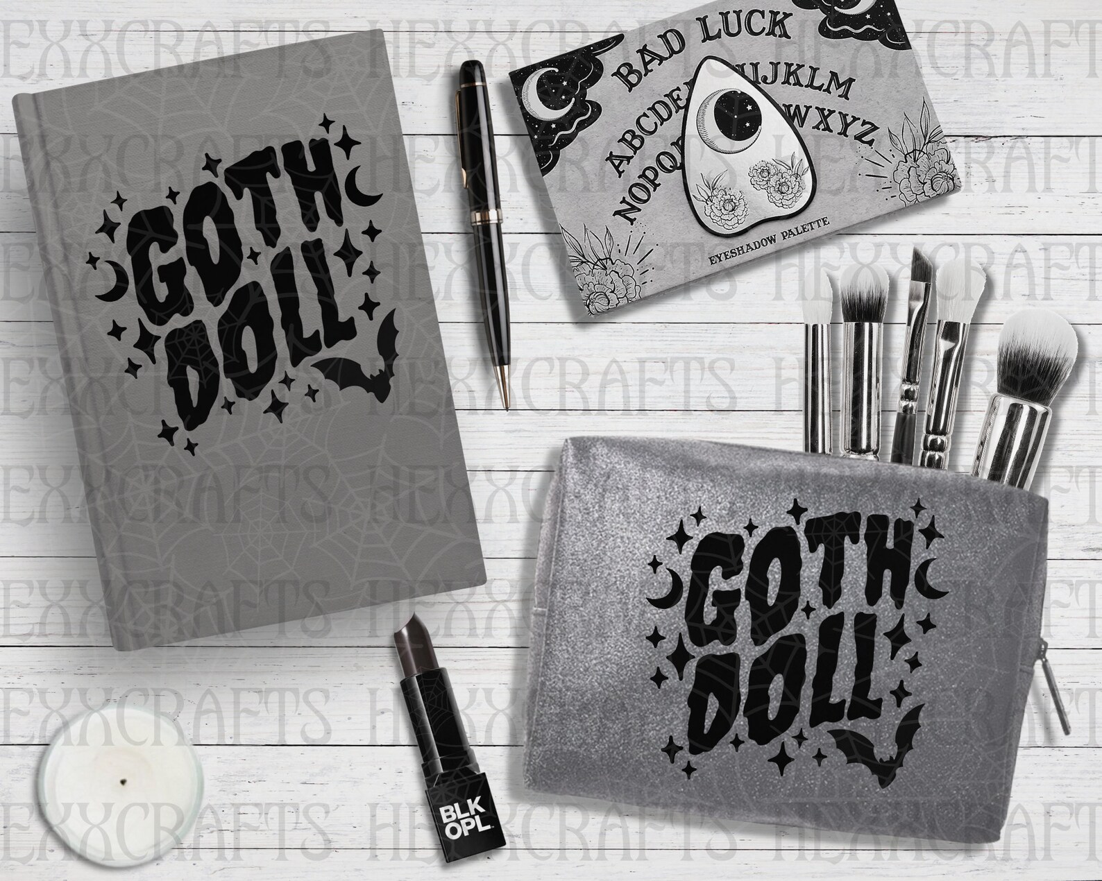 Goth Doll SVG | Cute Pastel Gothic SVG | Cricut Svg | Witchy Cutting ...