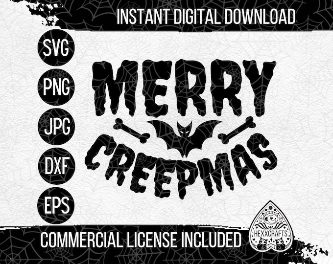 Gothic Christmas Santa Santa SVG | Gothic Christmas SVG | Christmas ...