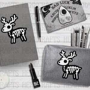 Gothic Skeleton Reindeer SVG | Gothic Christmas SVG | Christmas Cutting ...