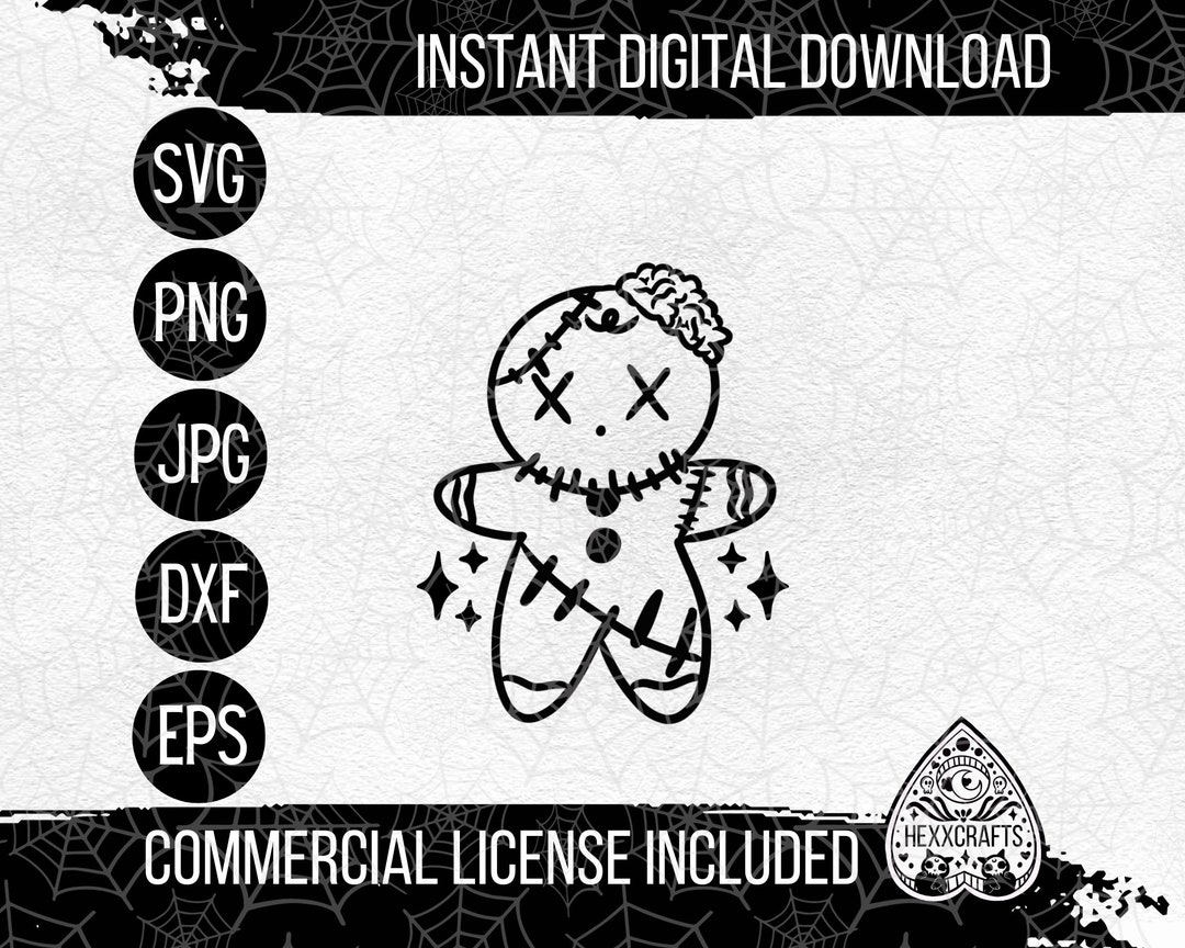 Gothic Christmas Zombie Gingerbread Man SVG Gothic Christmas SVG ...