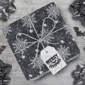 Merry Creepmas Printable Gift Tags Cute Gothic Christmas Gift Tags Cute ...