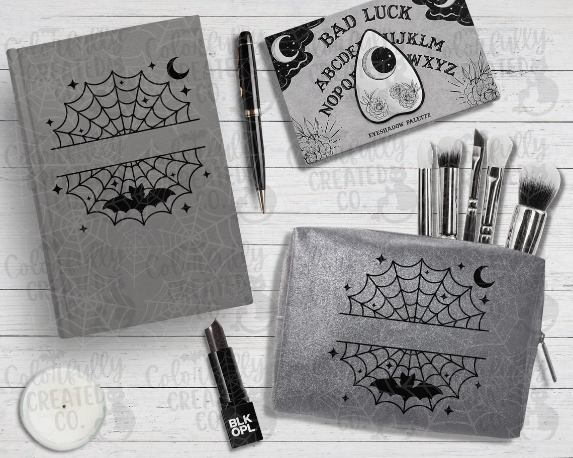 Spider Web Monogram SVG Gothic SVG Goth Svg Spooky - Etsy