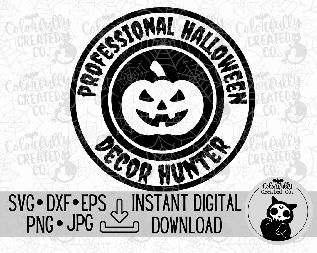 Professional Halloween Decor Hunter SVG Gothic SVG Gothic - Etsy