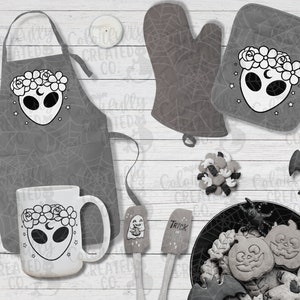 Alien Flower Crown SVG Alien SVG Celestial Svg Alien - Etsy