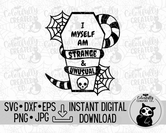 Strange and Unusual SVG Gothic SVG Cricut Svg Gothic - Etsy