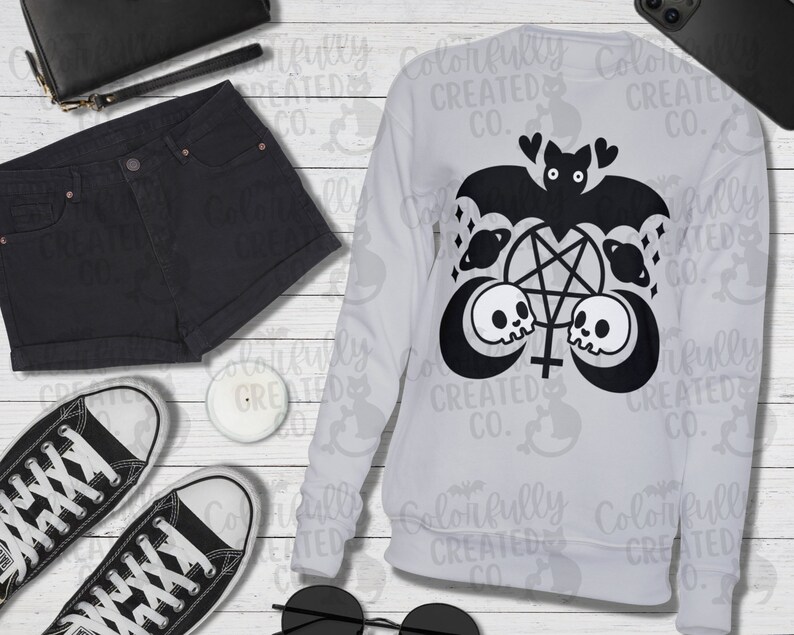 Cute Gothic Bat Pentagram SVG Gothic SVG Cricut Svg - Etsy