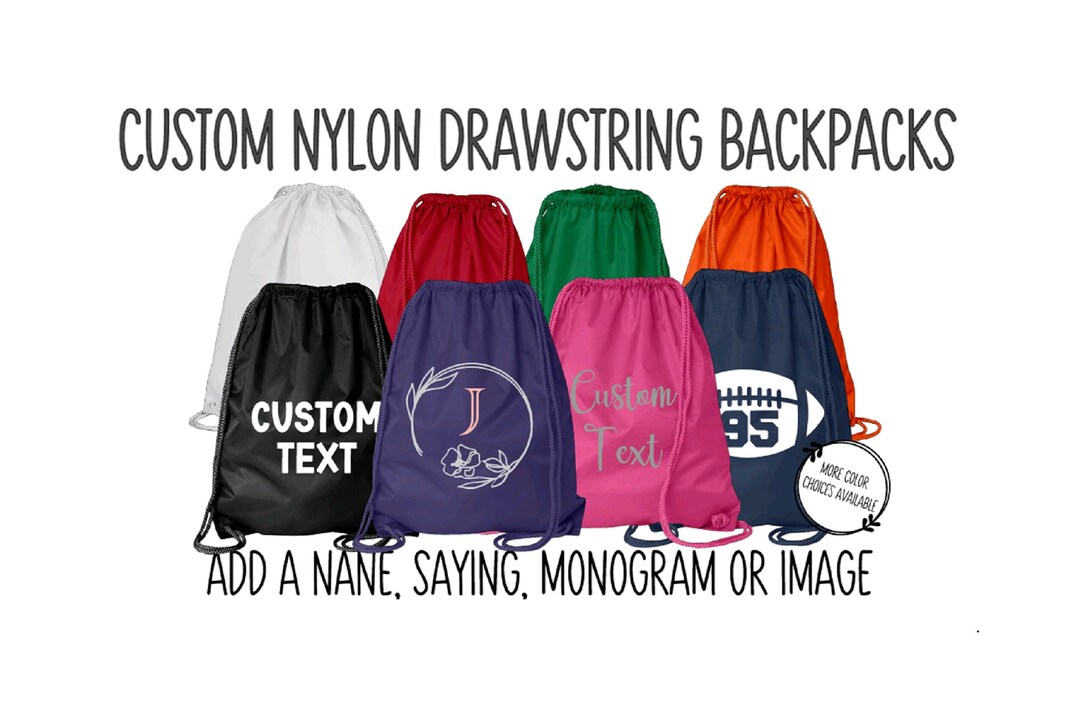 Nylon Drawstring Backpack, Drawstring Bag, Custom Backpack ...