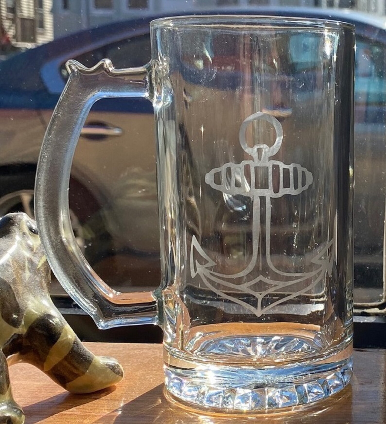 Nautical Beer Mugs, Etched Beer Mugs, Nautical Themed Glasses, 16oz ...