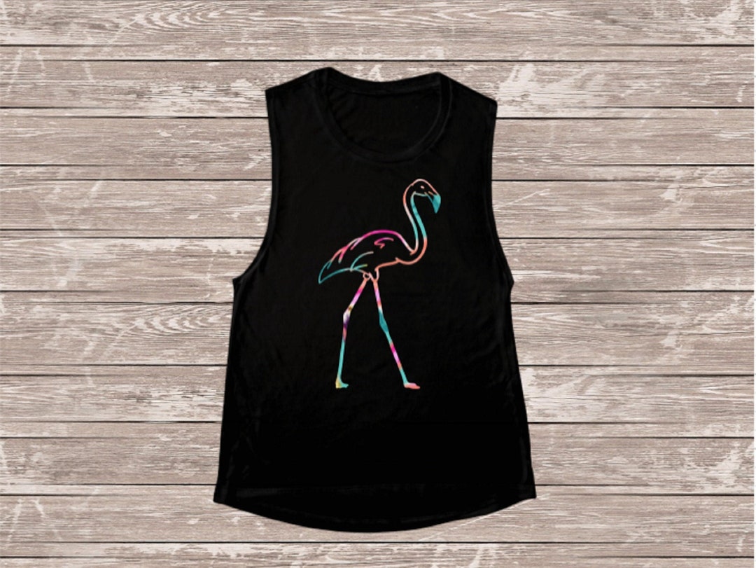 Flamingo Muscle Tank Top, Flamingo Shirt, Women's Muscle Tank Top - Etsy