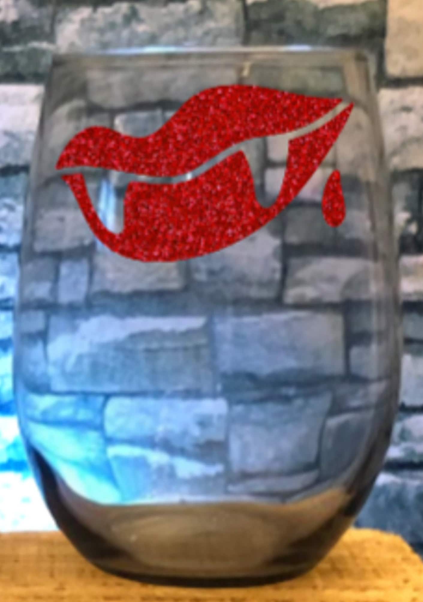 Vampire Wine Glasses, Vampire Glass, Funny Stemless Wine Glasses ...