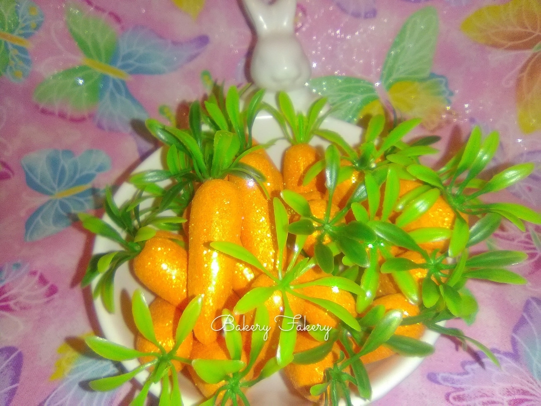 Carrots Artificial Carrots Fairy Garden Easter Carrots Doll House Vegetable Carrots Miniature ...