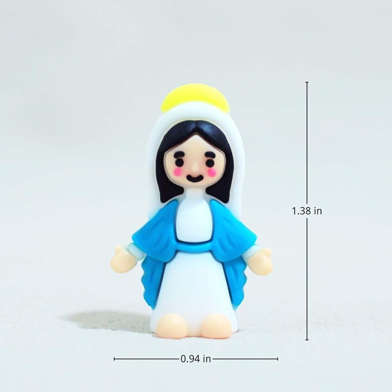 Mini Virgin Mary Figurines, Miniature Religious/spiritual Virgin Mary ...