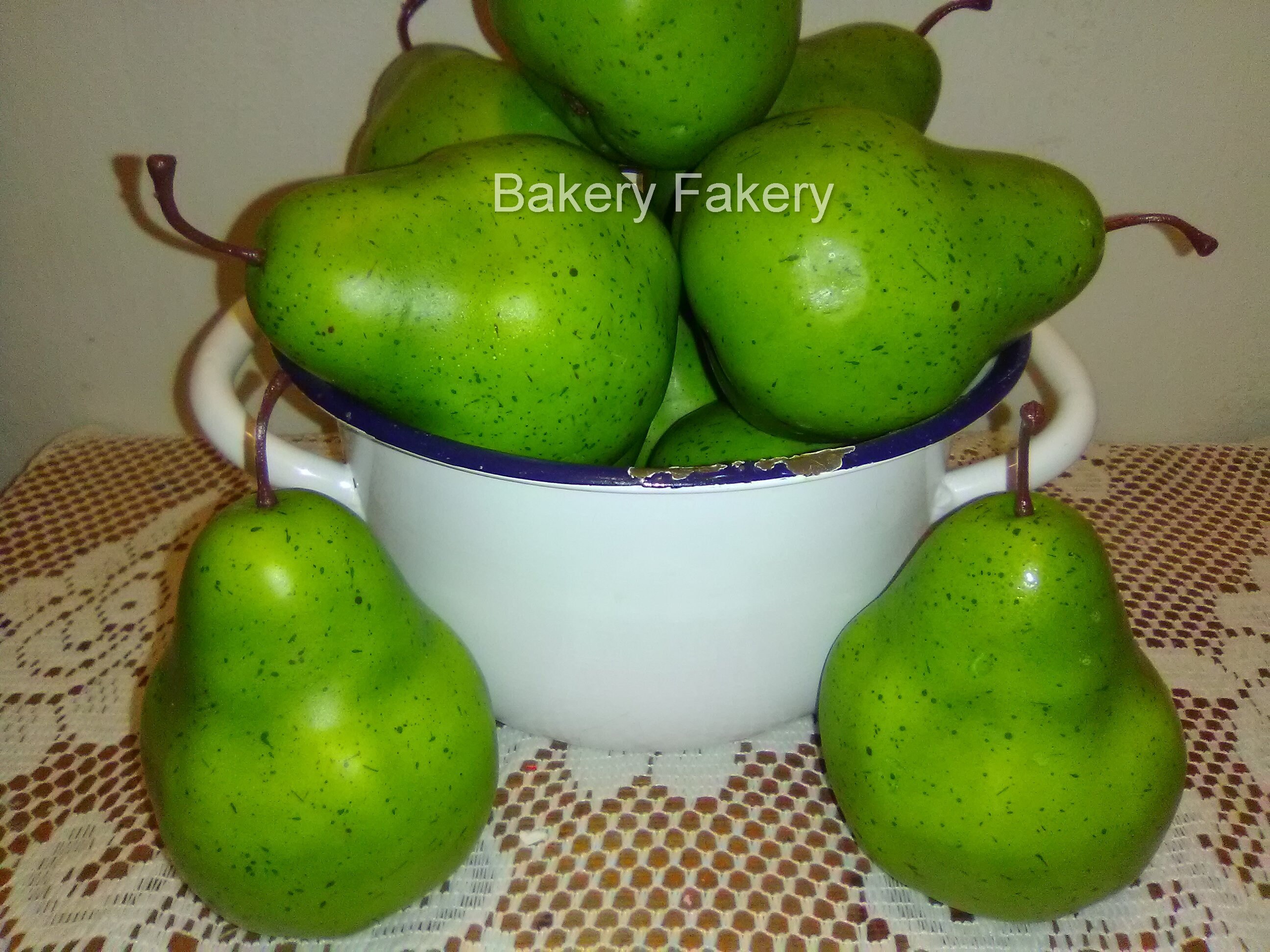 Fake Pears Fake Fruit Large Green Pears Artificial Fruit Props | Etsy