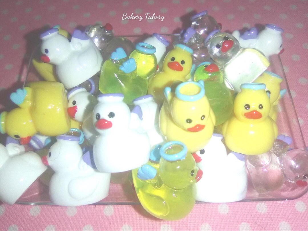 Mini Angel Ducks Mini Halo Ducks, Dollhouse Miniatures, Fairy Garden ...