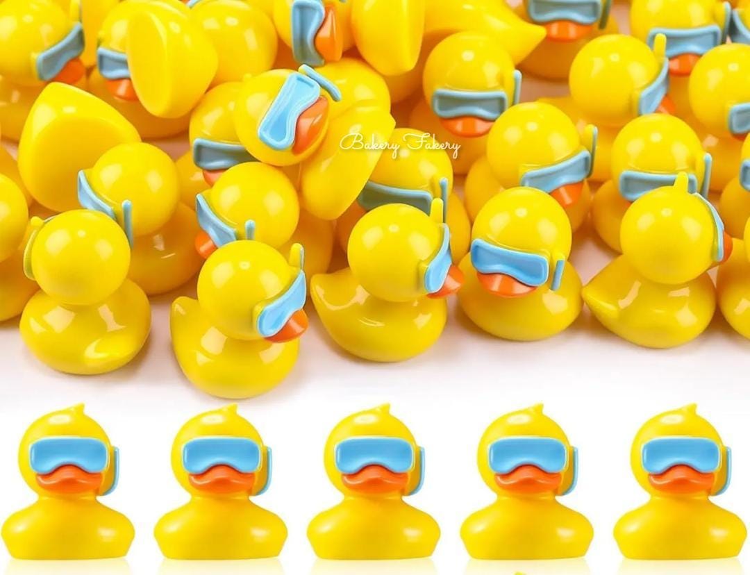Mini Scuba Ducks, Miniature Snorkel Ducks, Mini Diving Ducks, Dollhouse ...