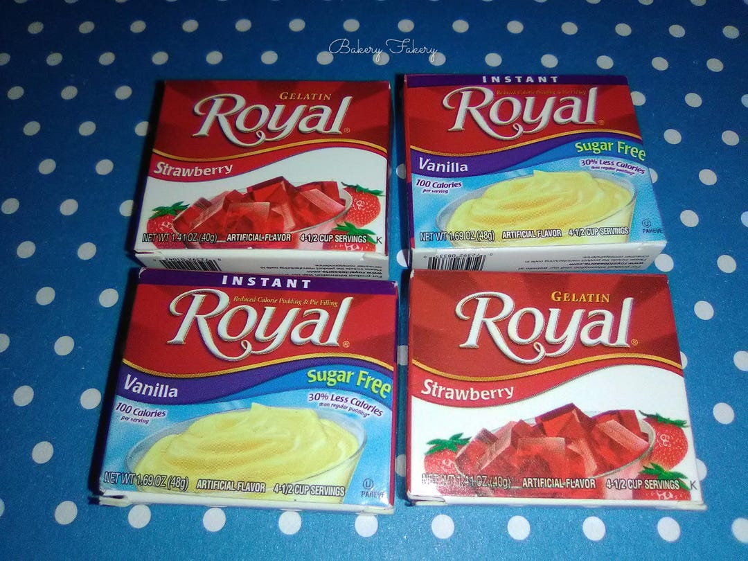 Mini Jello or Pudding Dollhouse Miniature Dessert Toy Food - Etsy