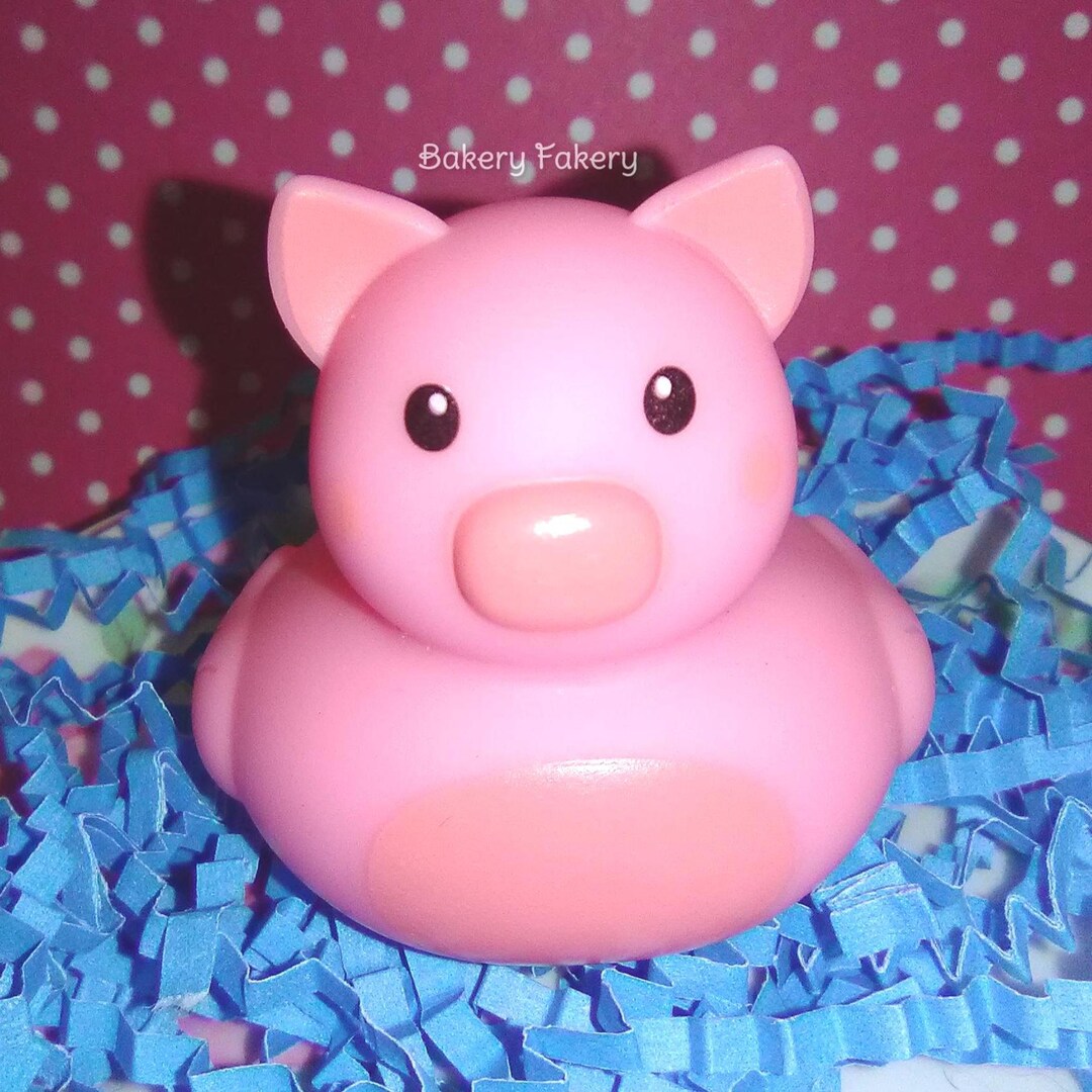 Pink Pig Rubber Duck, Pig Rubber Duck, Farm Animal Rubber Duck ...