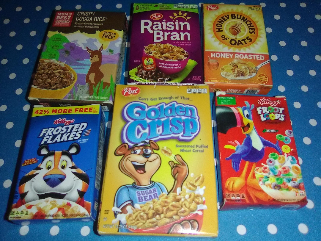 Mini Cereal Fridge Magnets, Breakfast Themed Refrigerator Magnet ...