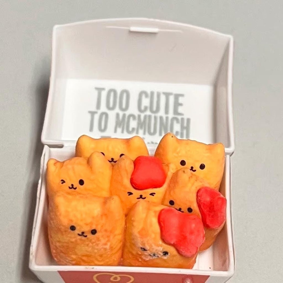 Mini Kawaii Nuggets, Dollhouse Miniature Food Snack Collectible - Etsy