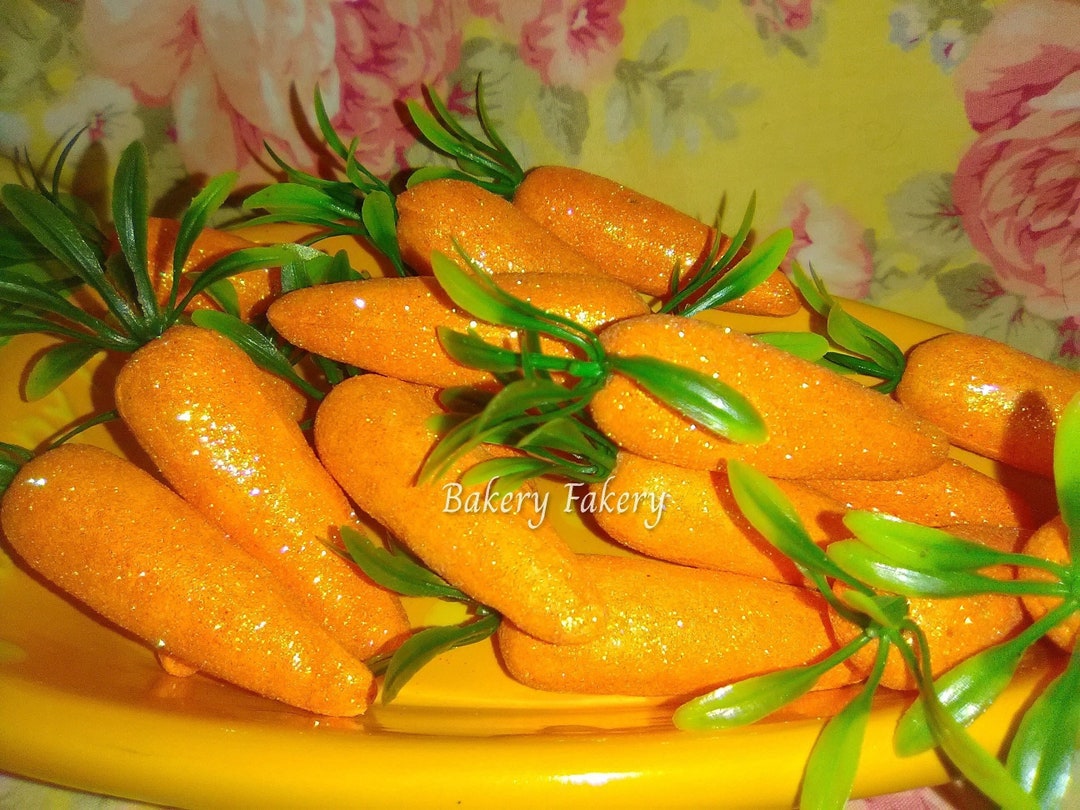 Faux Carrots Artificial Carrots Fairy Garden Easter Carrots Doll House ...