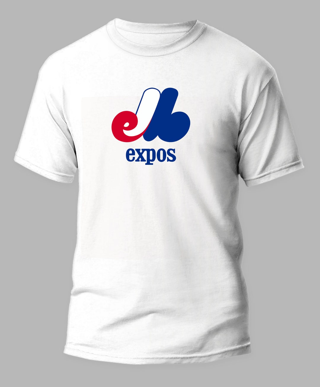 Montreal Expos Logo Vintage White 50/50 T-shirt - Sizes S-XL - Etsy
