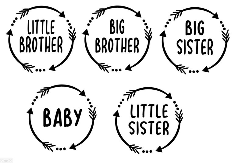 Little Brother, Big Brother, Big Sister, Little Sister, Baby Svg ...