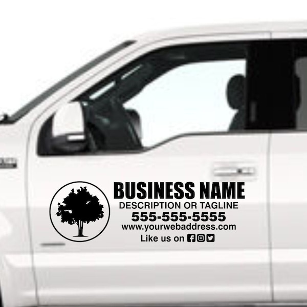 Custom Business Logo Stickers Door - Etsy