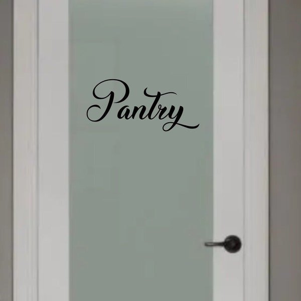 Pantry Door Decal Etsy