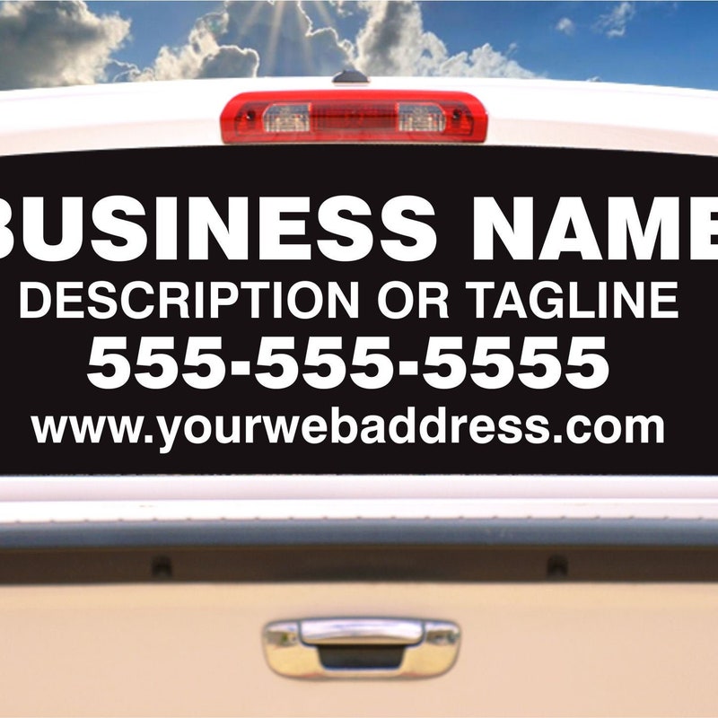 Inside Car Window Custom Decals - Etsy