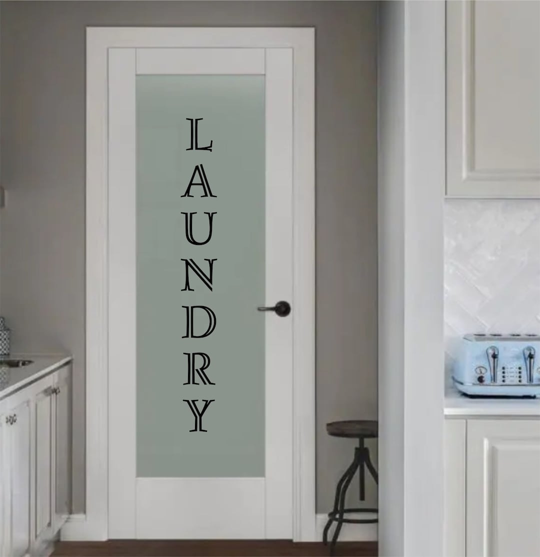 Laundry Room Door Decal | Laundry Door Sticker | Laundry Room Sign ...