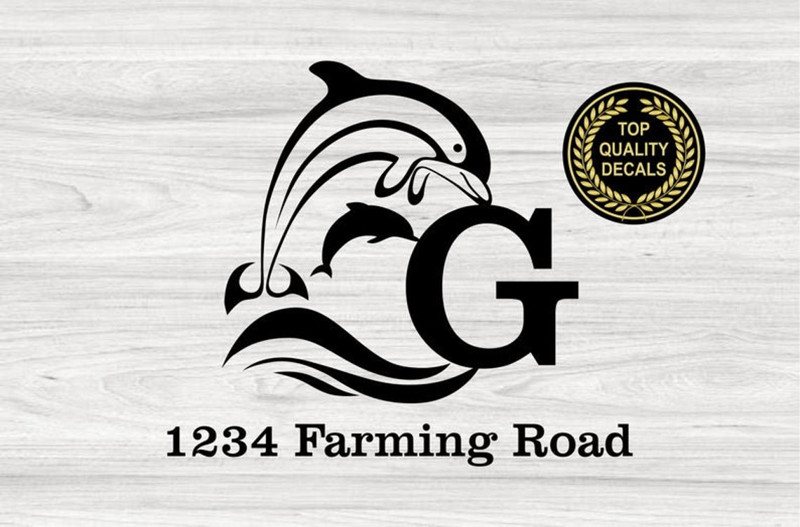 Mailbox Decal Mailbox Decals Monogram Mailbox Decal Mailbox | Etsy