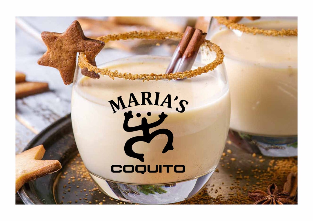 Coqui Coquito Decal, Custom Coquito Decal, Coquito Label, Sticker Para ...