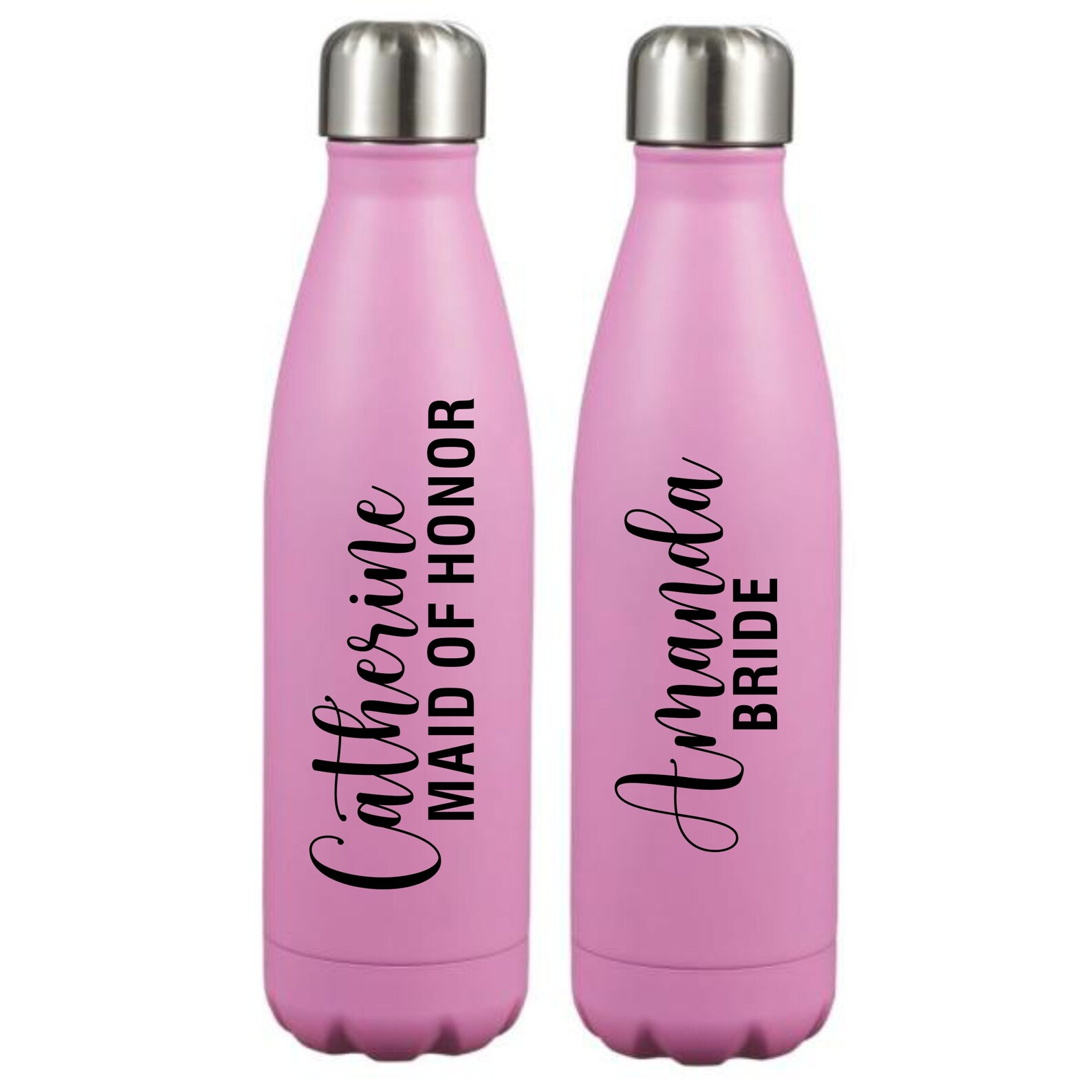 Vinyl Champagne Flutes, Bridal Party Bridesmaid Decal for Glasses or ...