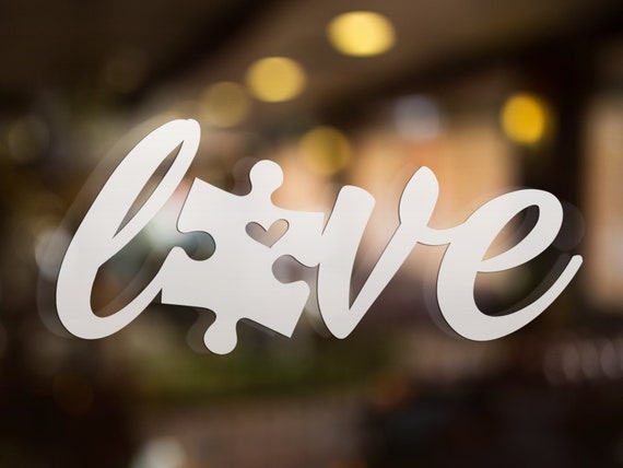 Love Autism Vinyl Decals Autism Love Decal Autism Awareness - Etsy